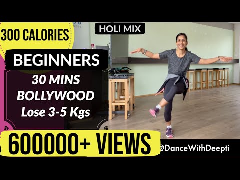 DWD#44 | 30mins Daily - Beginner Bollywood Dance Workout | Easy Exercise to Lose weight 3-5kgs
