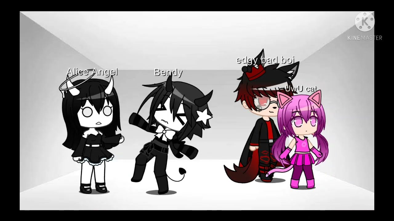 Bendy and Alice with Edgy Bad boy and Uwu Cat - YouTube