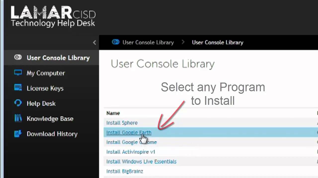 Install Software - LCISD - YouTube