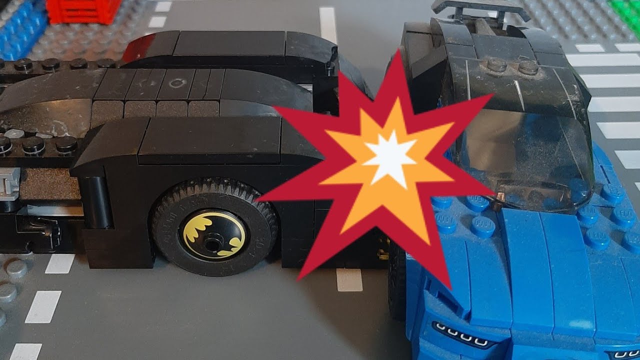 Lego Batman car crash - YouTube