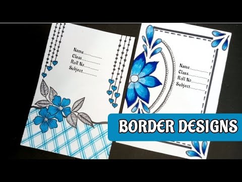💙 Border Designs | Front Page Design | Project Work Designs | Homework ...
