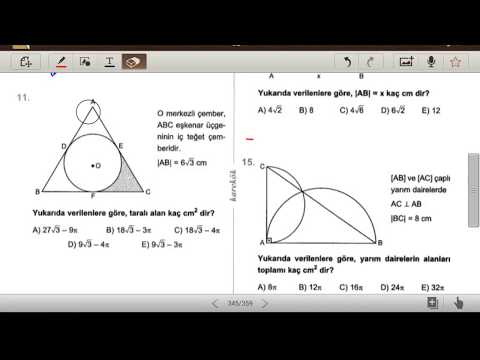 DAİRE 1 ( Karekök LYS Geometri Soru Bankası) (test 1-2-3-4)