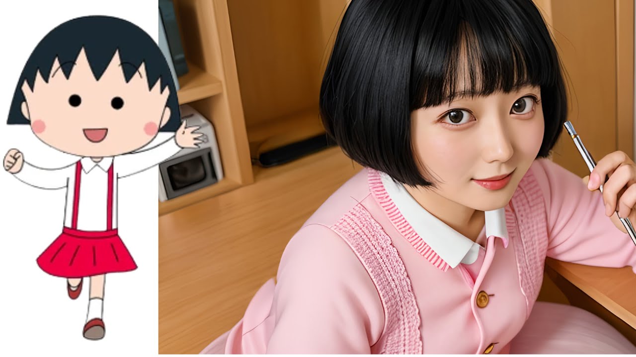 Chibi Maruko Chan In Real Life | 20 Years Later #cosplay #anime #manga ...
