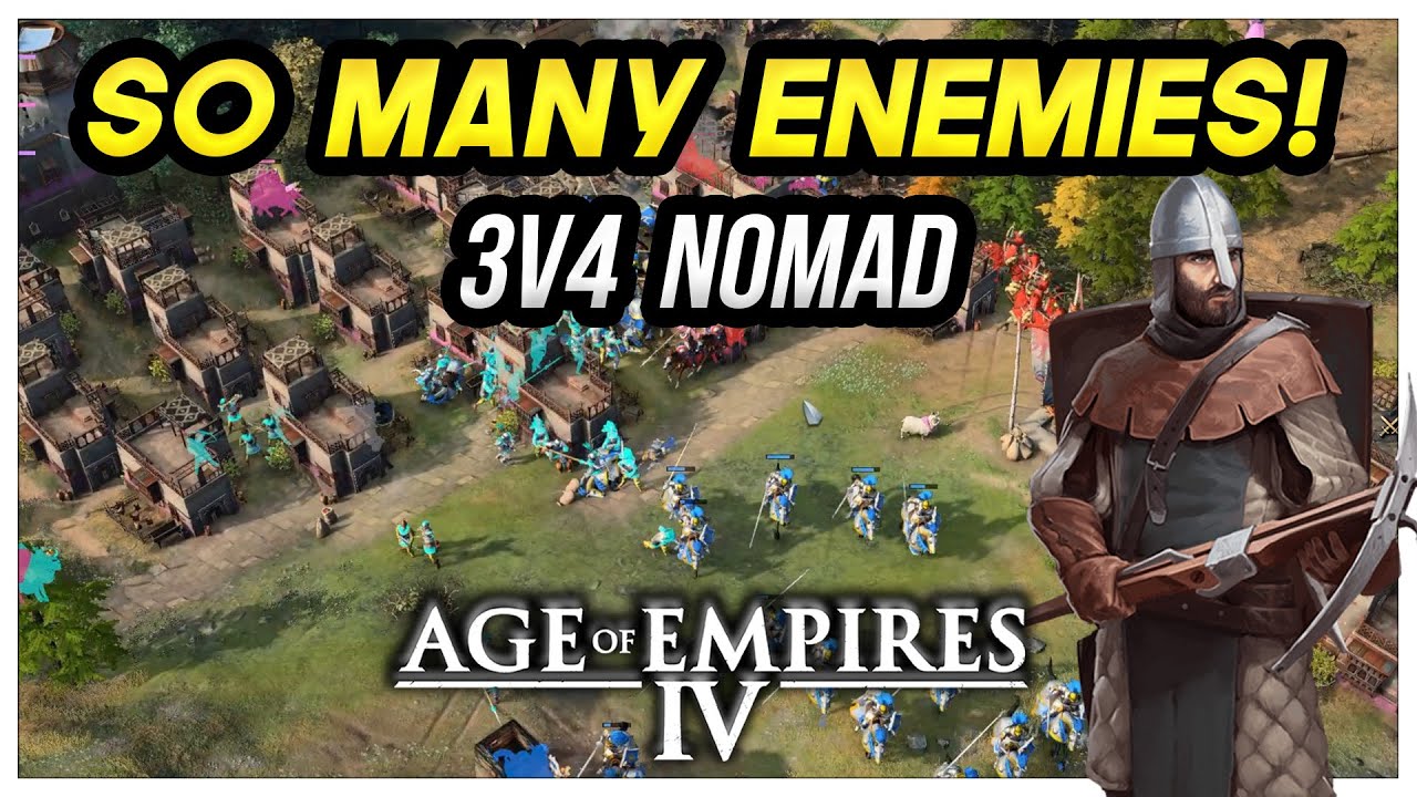 We faced so many ENEMIES! Age of Empires IV Nomad - YouTube