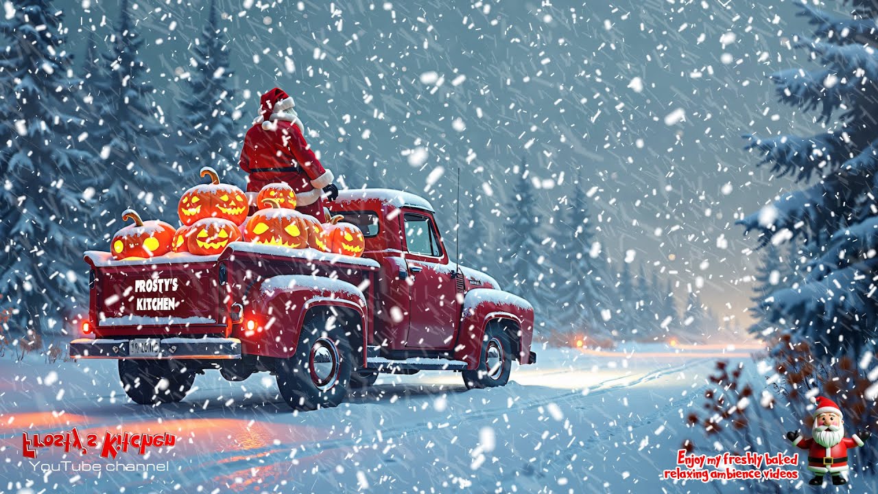 Halloween Vibes With Santa On A Truck With Pumpkins 9 - YouTube