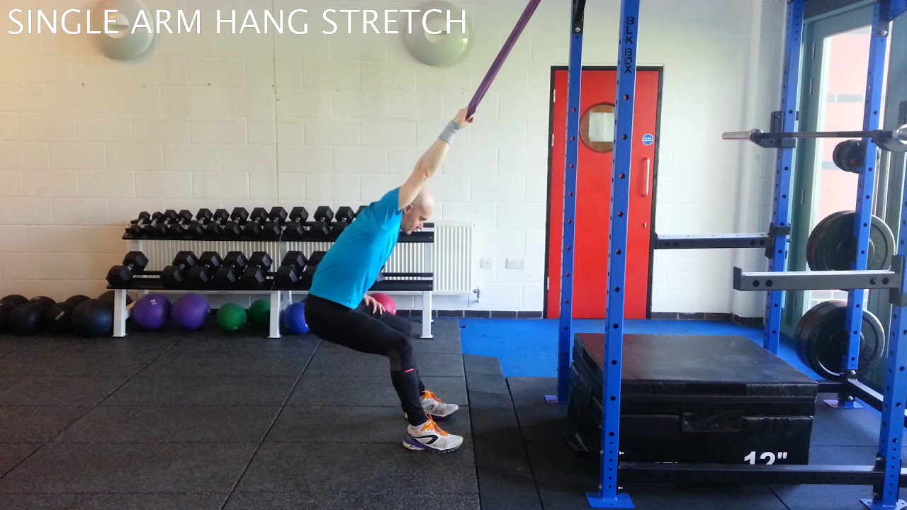 Single Arm Hang Stretch - YouTube