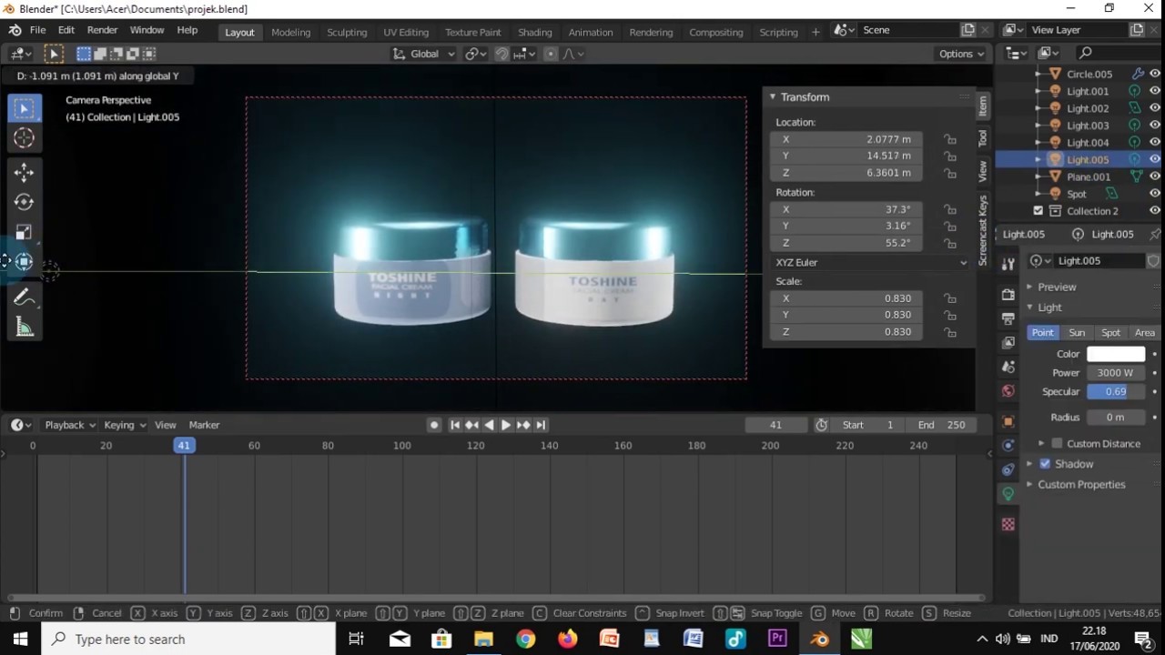 Beauty Product Advertising dengan Blender 2.82 - YouTube