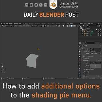 Extra Shading Pie Menu Items in Blender - YouTube