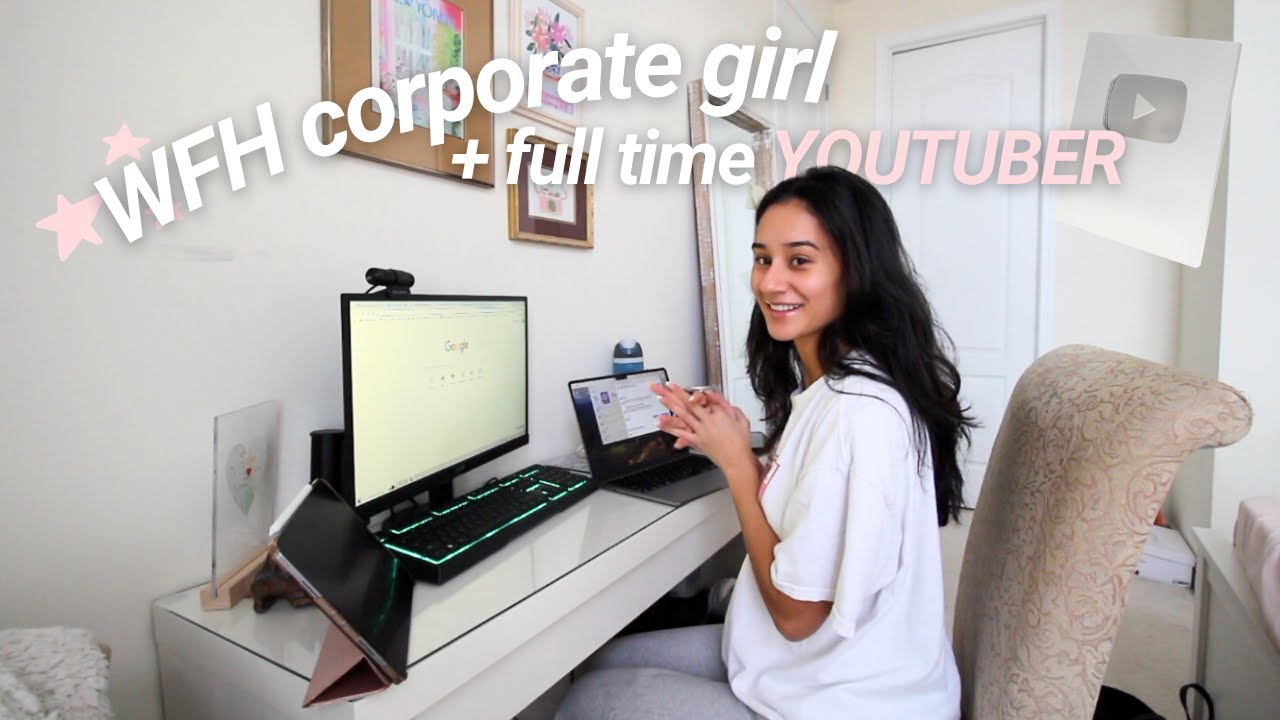 A Day in My Life as a WFH girly + full time influencer - YouTube