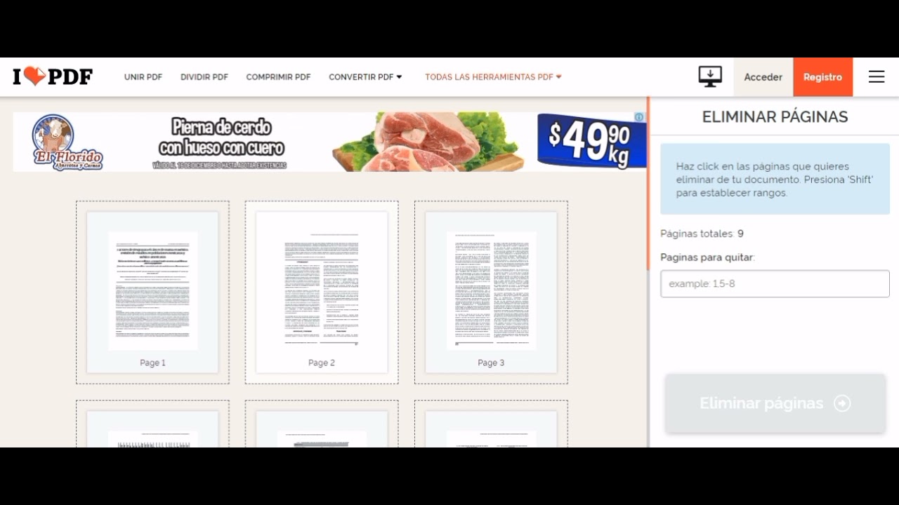 Explorando I love PDF. (¿Cómo eliminar páginas de un PDF?) - YouTube