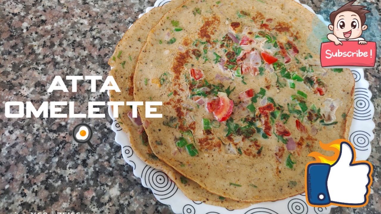 MIX ATTA OMLETTE 🥚🧄🫑🍅|BEST EGG RECIPE 😋|BEST ATTA OMLETTE|#homemade ...