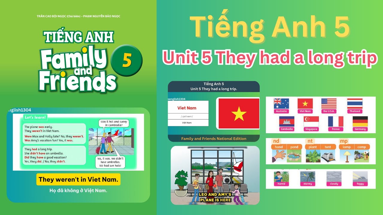 [S-English] Tiếng Anh Lớp 5. Unit 5 They had a long trip. Ôn tập. - YouTube