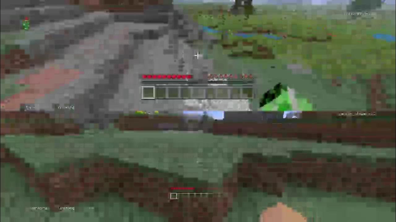 Minecraft splits screen survival world - YouTube