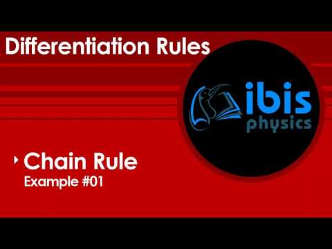 17. Chain Rule | Example #01 | Differentiation Rules | Mathematics for ...