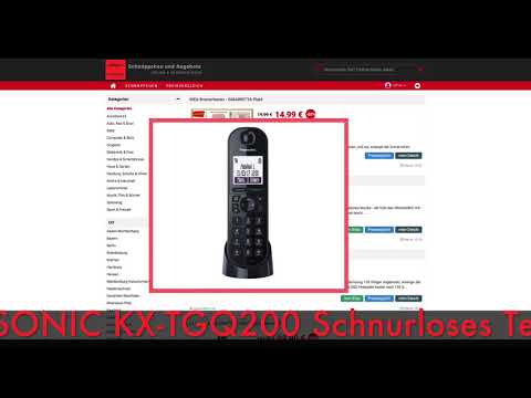 Schnäppchen/Billiger des Tages 03.09.18 - PANASONIC KX-TGQ200 Schnurloses Telefon