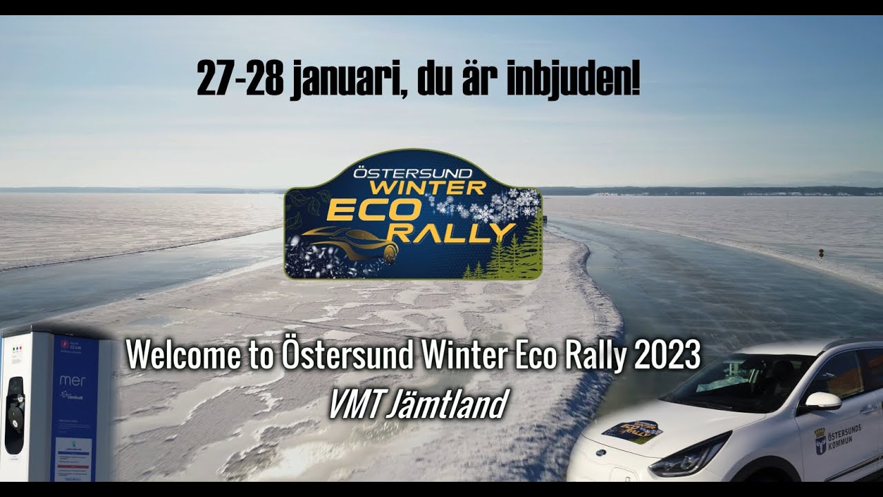 Invitation to Winter Eco Rally 2023 in Sweden 27-28 January - YouTube