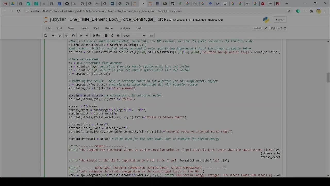 W8L2V3 Python Single Element LinearBodyForce Trim - YouTube