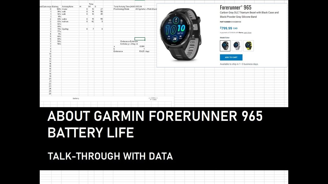 Garmin Forerunner 965 Battery Life - YouTube