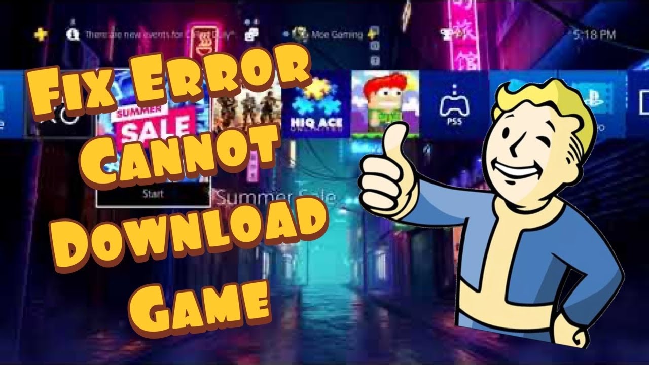 How To Fix Cannot Download PS4 Game Error 2021 - YouTube