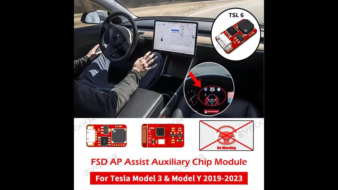 Autopilot Nag Elimination Module TSL6 Upgraded Version for Model 3/Y ...