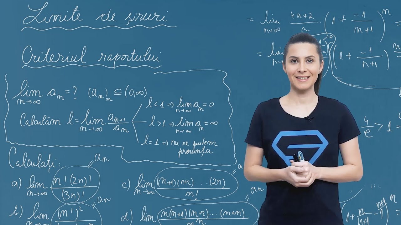 Șiruri de numere reale. Limite. Criteriul raportului pentru şiruri ...