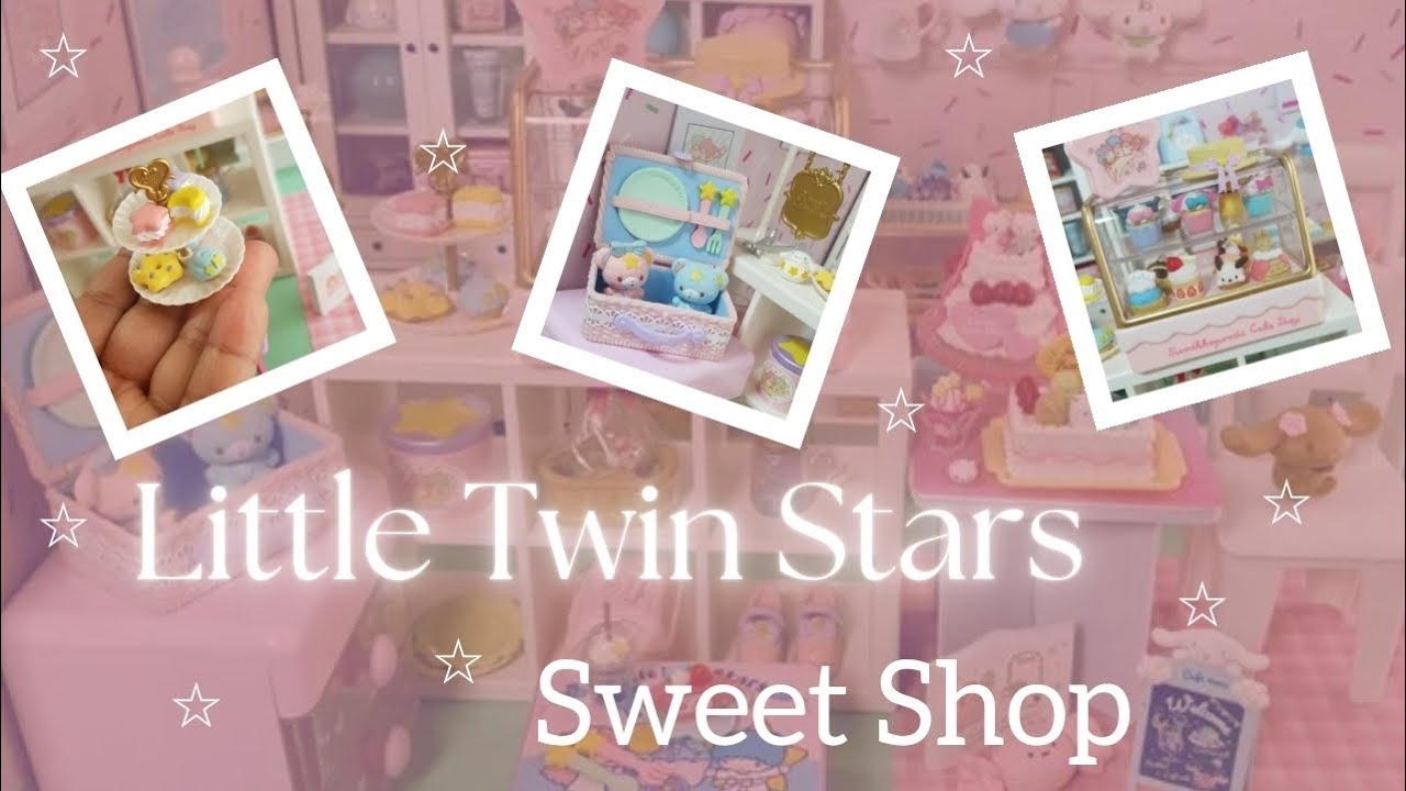 Little Twin Stars Tiny Sweet Shop | Re-ment Tiny Toys - YouTube