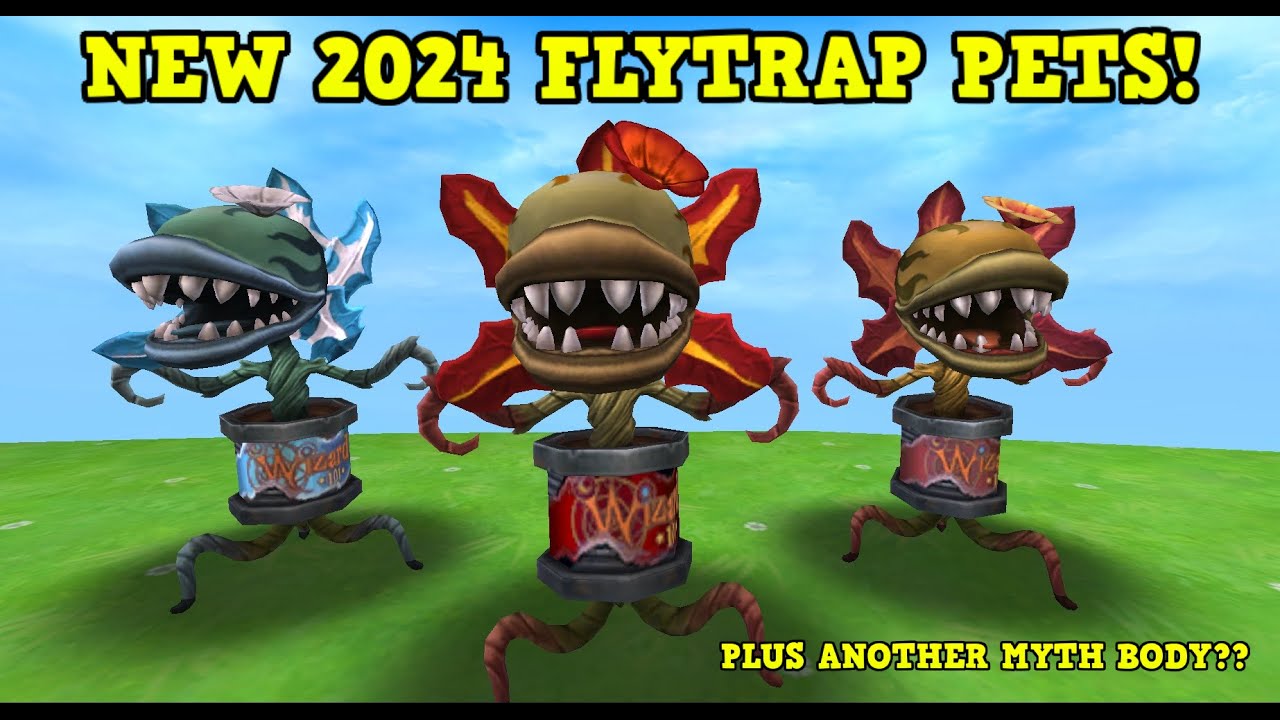 Wizard101 : NEW 2024 FLYTRAP PETS! - YouTube
