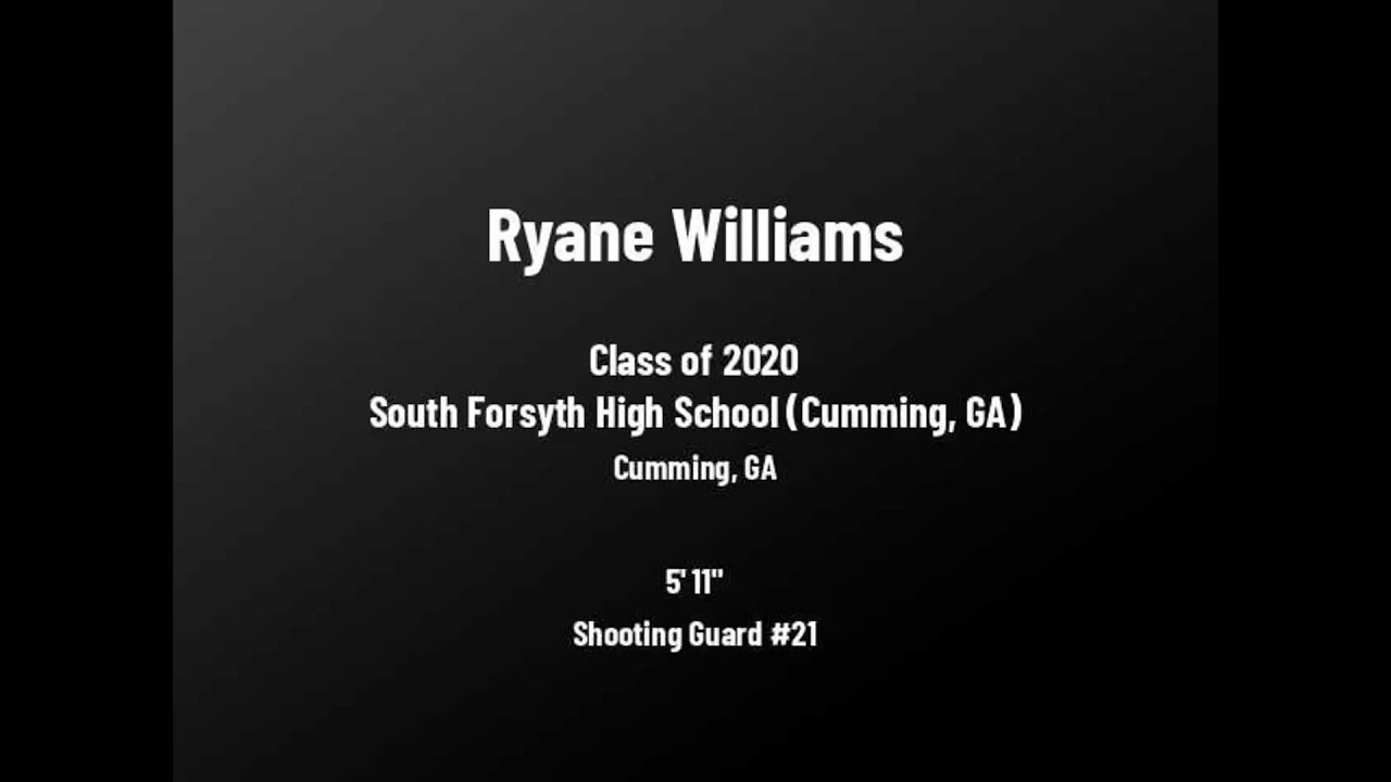 Ryane Williams High School Season 18-19 Highlights - YouTube