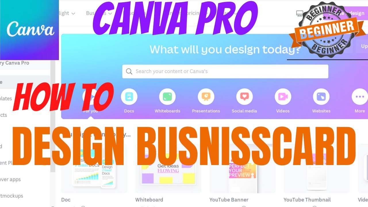 HOW TO DESIGN BUSINESS CARD IN CANVA FOR FREE 2023 - YouTube