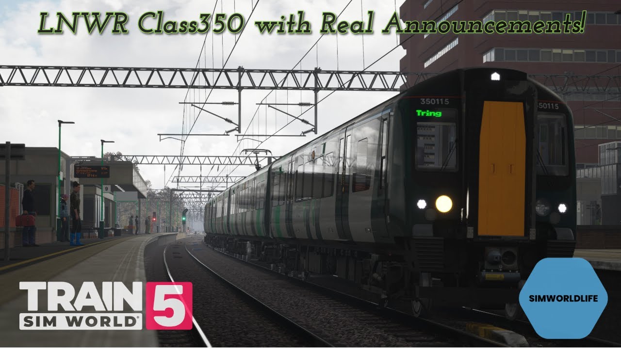 4K | TSW5 | WCML Class350 | With Real Announcements | 2T33 LNWR service ...