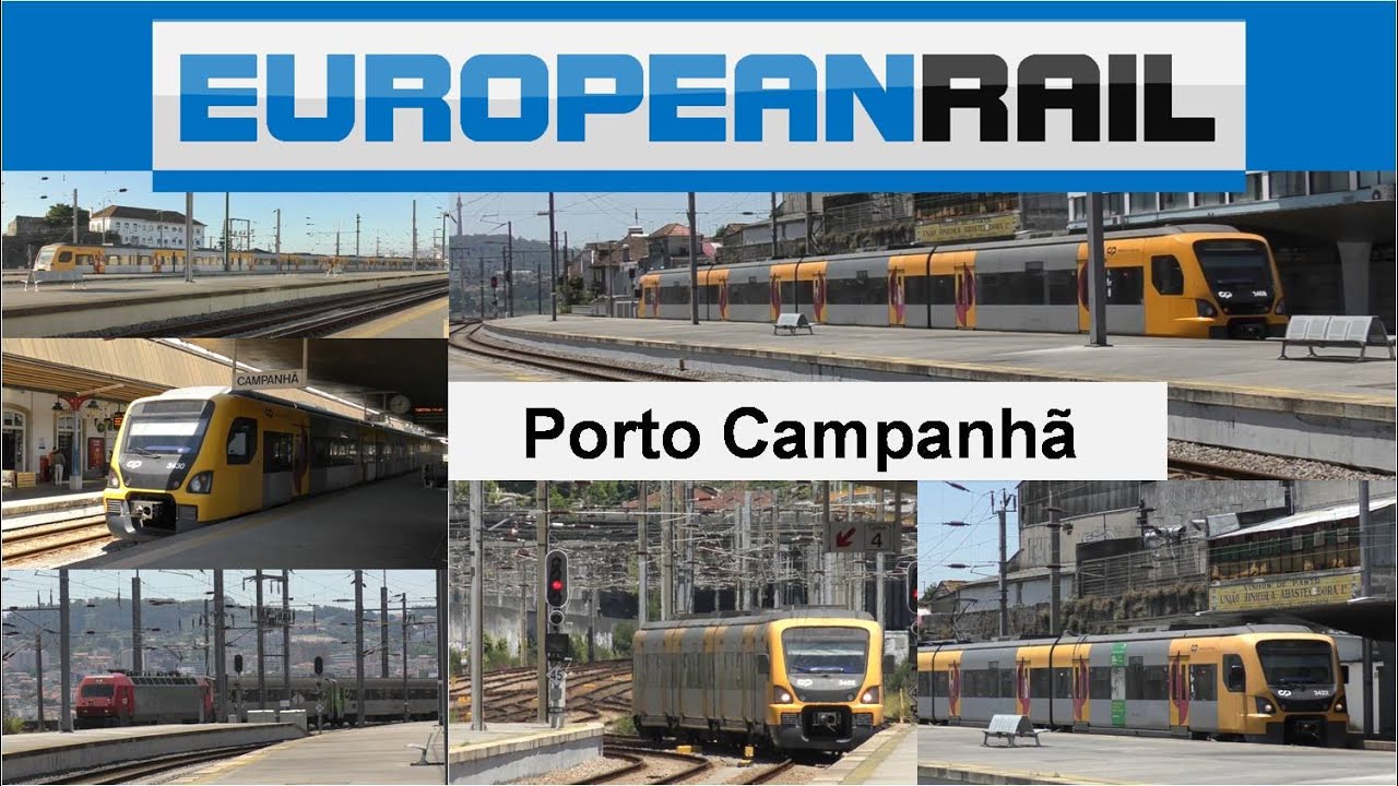 Estação de Porto Campanhã - Comboios de Portugal Trains - YouTube