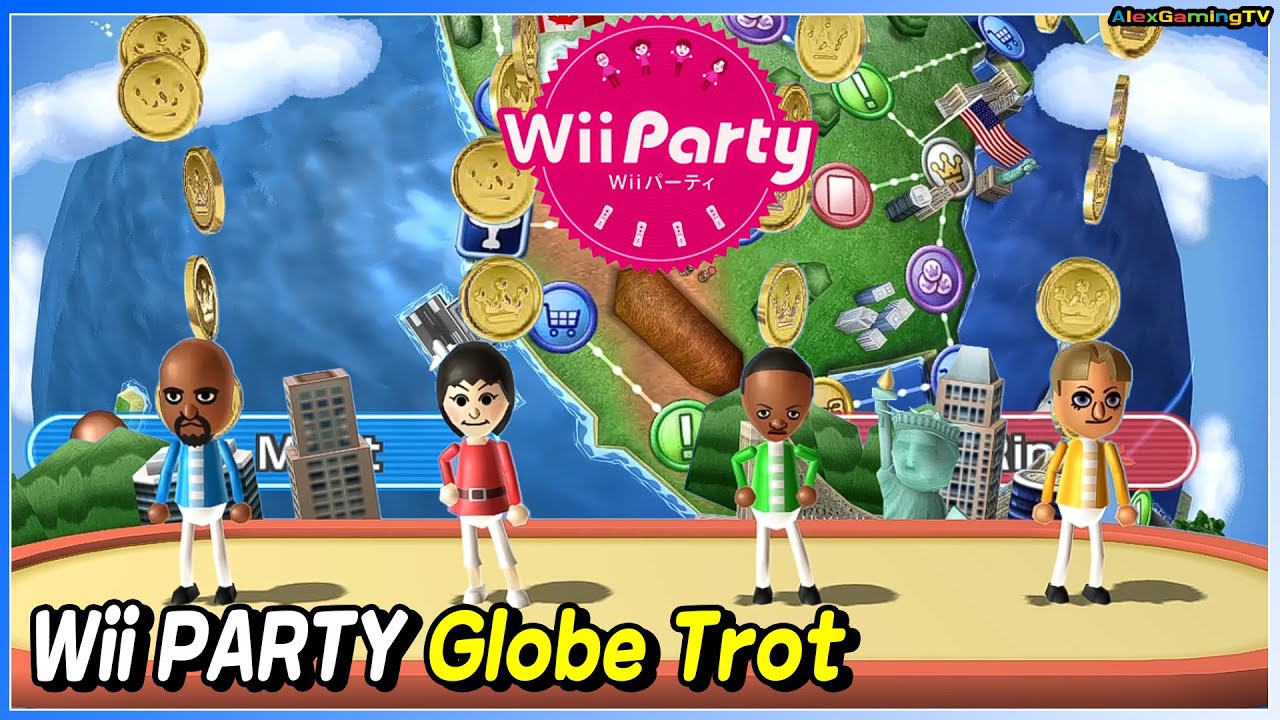 Wii Party Globe Trot gameplay (Expert com, Matt vs Rin vs Theo vs Greg ...
