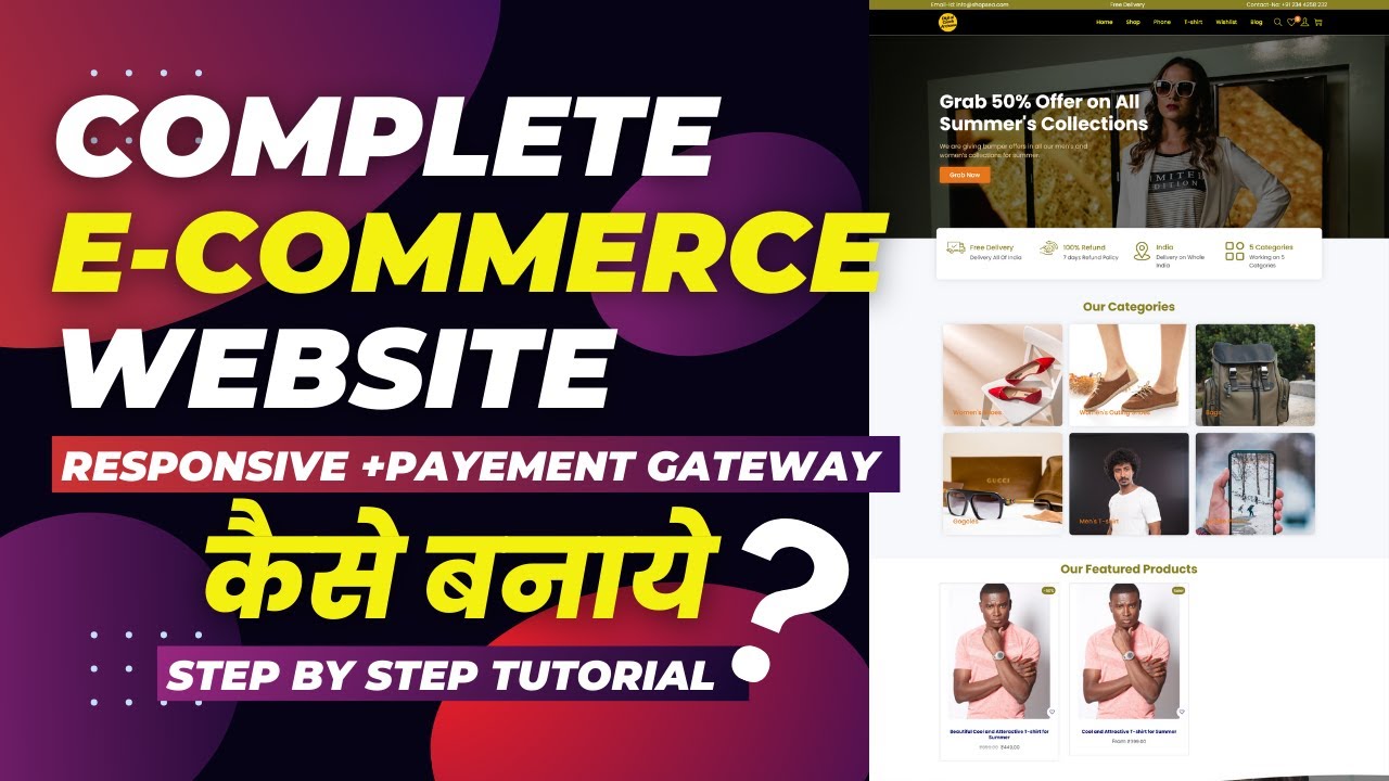 How to make eCommerce Website in WordPress Hindi || Free WordPress eCommerce Website Tutorial ...
