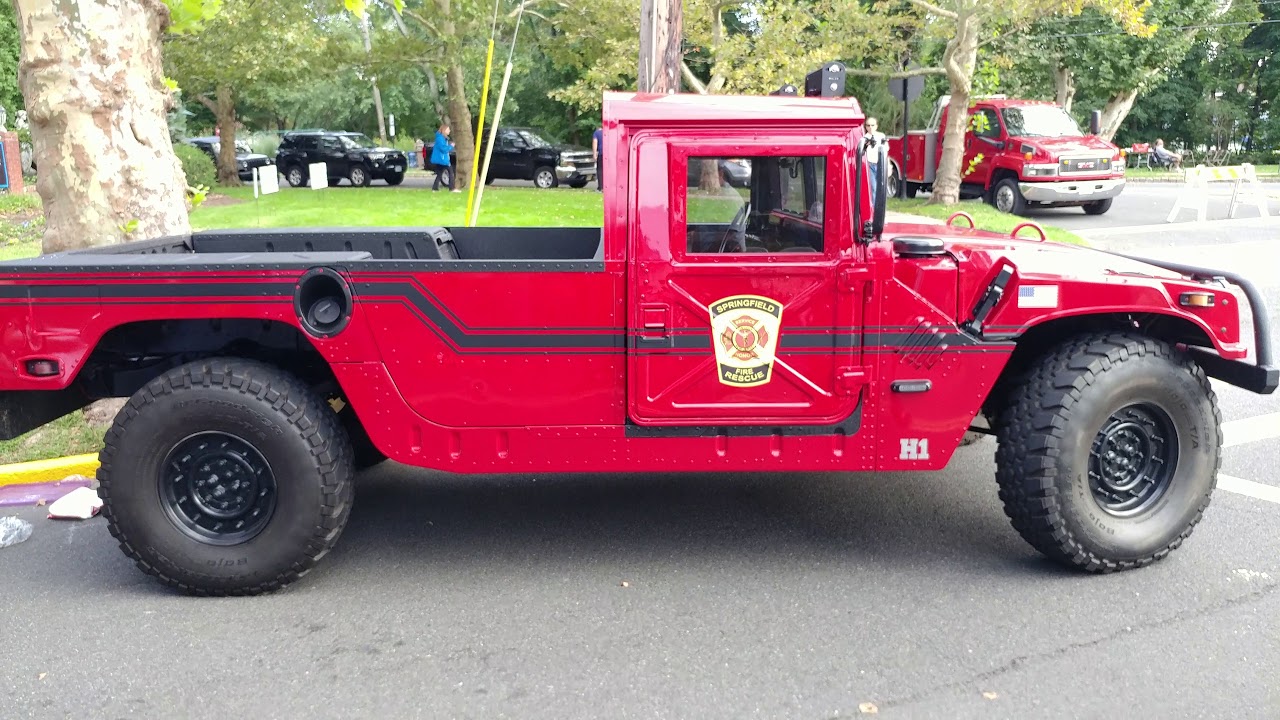 1993 FIRE ENGINE RED SPRINGFIELD 17K MILES HUMMER H1 TRUCK 1 of 1 - YouTube