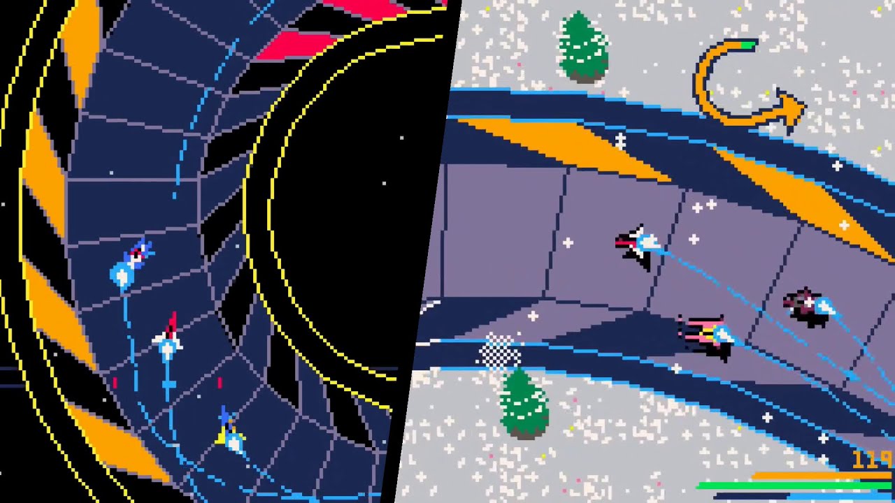 Vektor 2089 (2D WipeOut) ... (PC, indie) Gameplay - YouTube