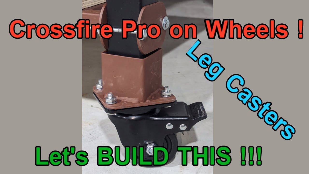 Leg Casters for Crossfire Pro Table - YouTube