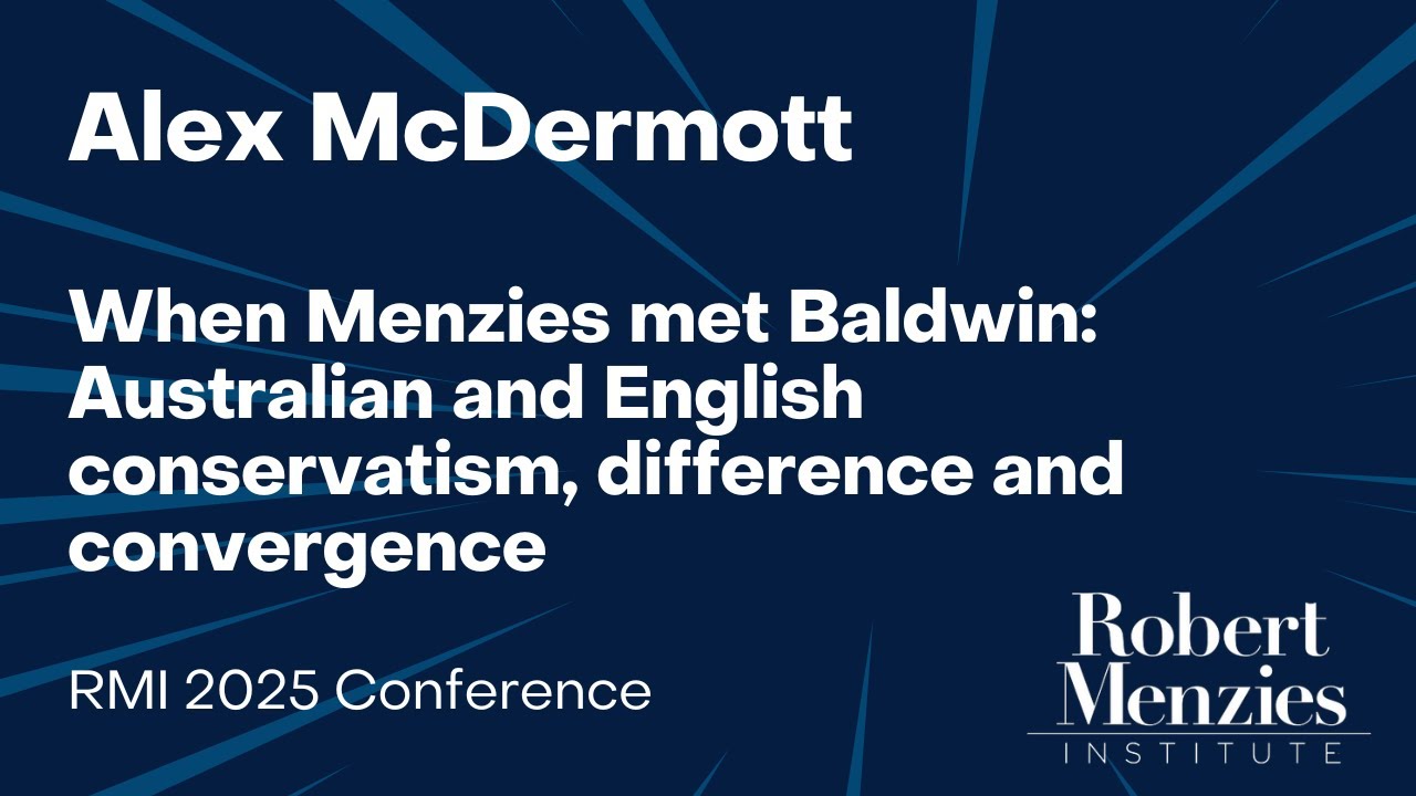 Alex McDermott | When Menzies met Baldwin - YouTube