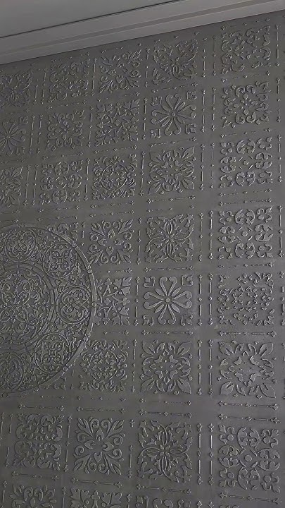 ДЕКОРАТИВНАЯ ШТУКАТУРКА + ТРАФАРЕТ LUXUS PAINT #дизайнинтерьера # ...