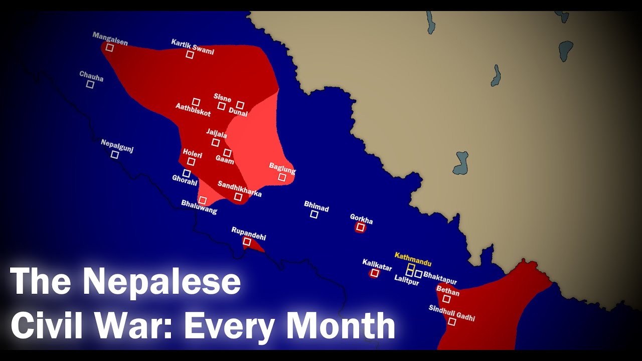 The Nepalese Civil War: Every Month (1995-2006) - YouTube