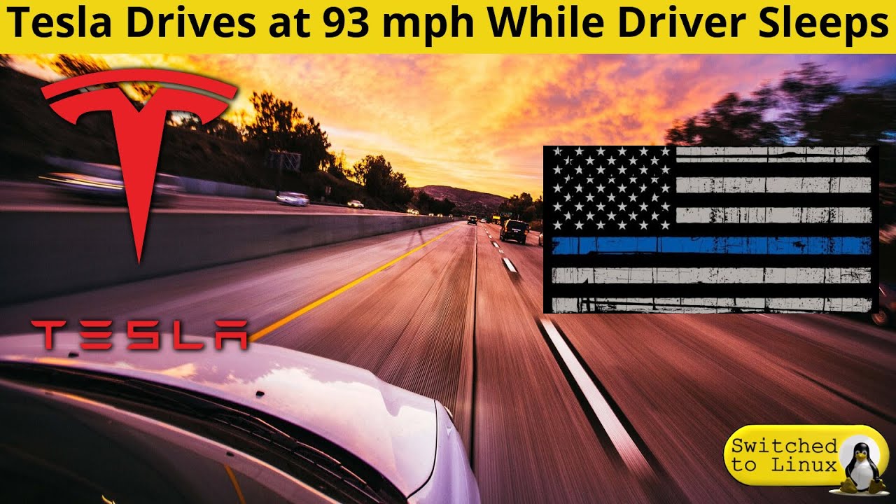 Tesla Drives at 93 mph While Driver Sleeps - YouTube