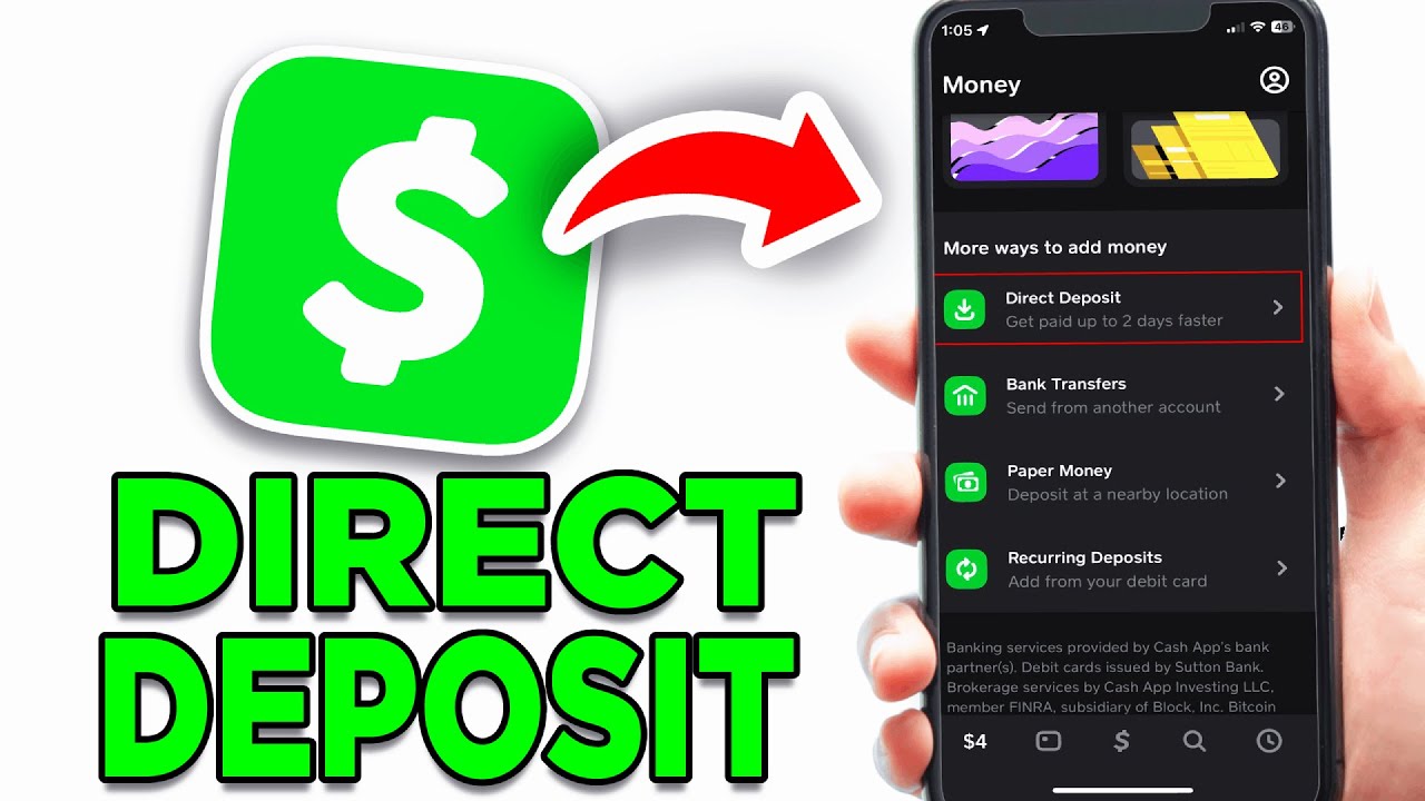 How To Set Up Direct Deposit On Cash App! - Full Guide - YouTube