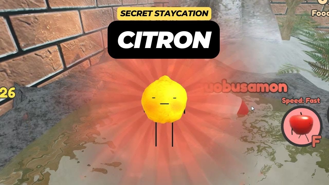 How to Get a Citron Fruit in Roblox Secret Staycation - YouTube