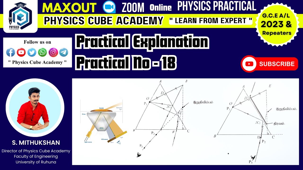 Light Practical No 18 | Physics Practicals | Mithukshan Sir | Physics ...