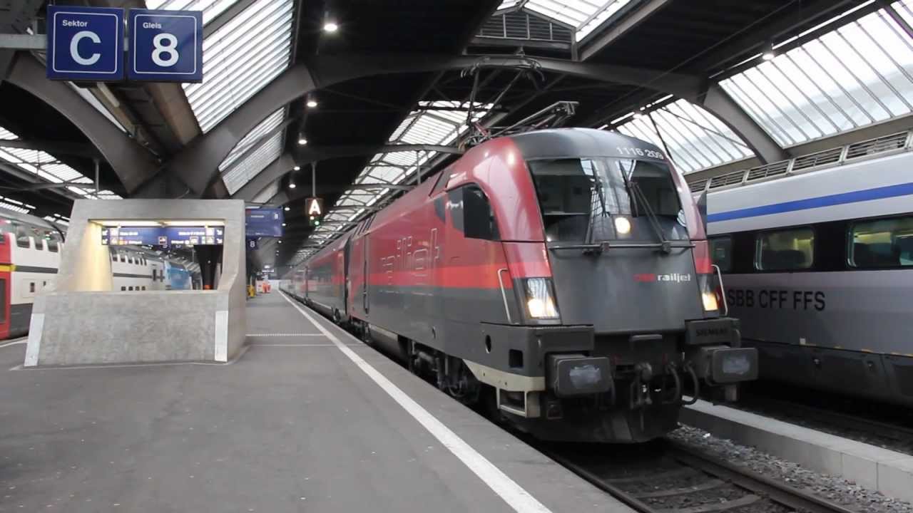 ÖBB Railjet mit Tonleiter von Zürich HB nach Wien WB [HD] - YouTube