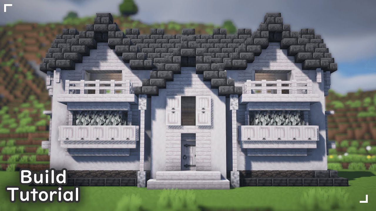 🤍 Pale Oak and Deepslate Mansion 🏡 | Minecraft Build Tutorial - YouTube
