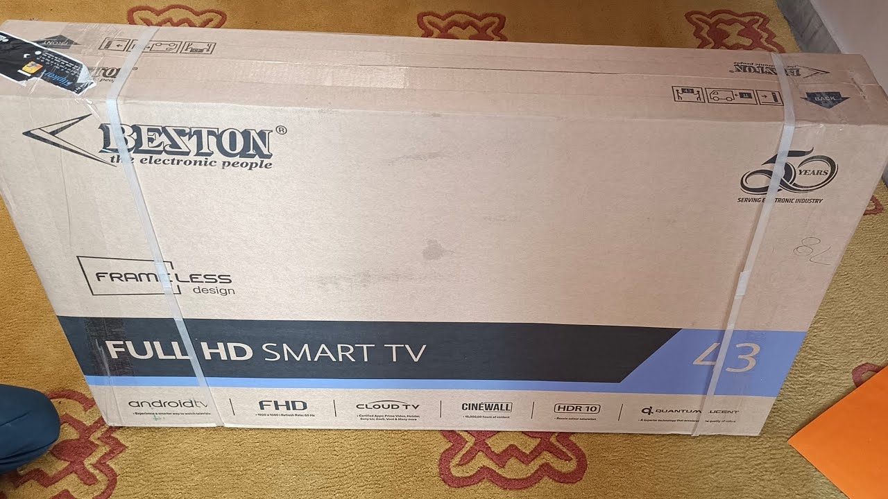 BESTON 109 cm 43 inch Full HD LED Smart Android TV 2025 #bestonyoutube ...