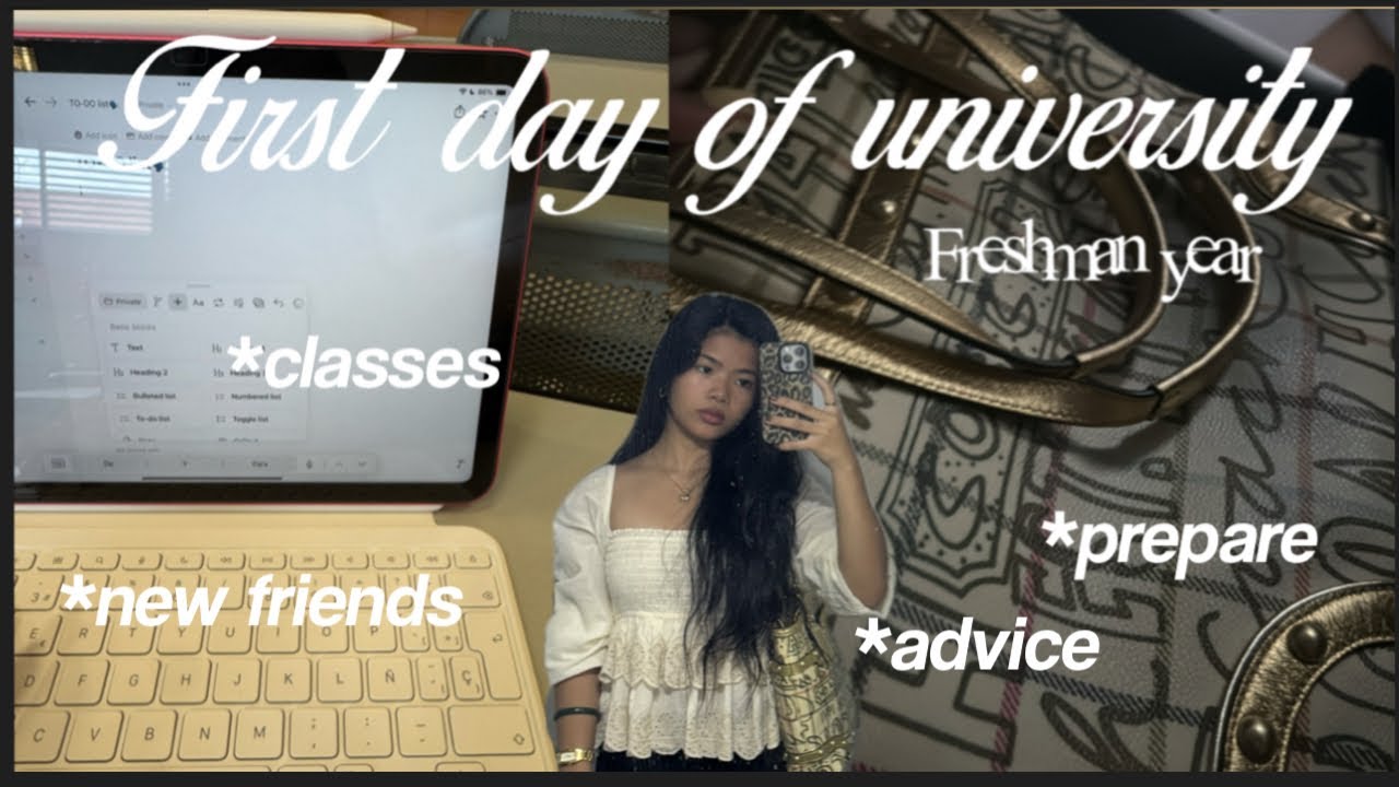 UNI VLOG: first day of freshman year. Morning routine, new friends ...