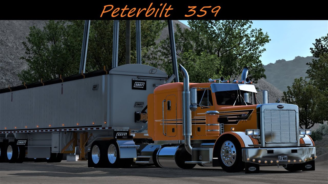 Peterbilt 359 Custom East Dump Trailer Limestone Haul Grand Coulee to ...