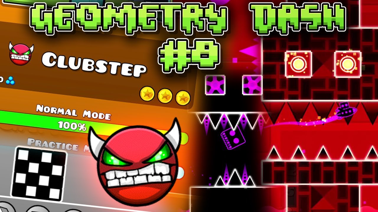 NUESTRO PRIMER DEMON, CLUBSTEP | GEOMETRY DASH #8 - YouTube