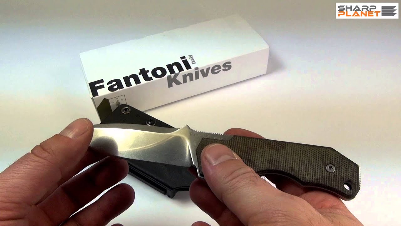Fantoni Hide Fixed Blade knife - review - YouTube
